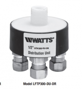 LFTP300-DU-DR WATTS TRAP PRIMER DISTRIBUTION UNIT (2-4 UNITS ...